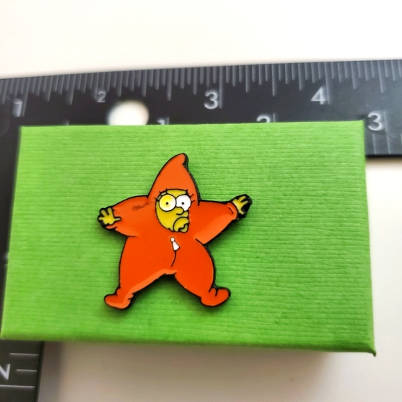Jewelry | Maggie Simpson Starfish Suit Enamel Pin | Poshmark